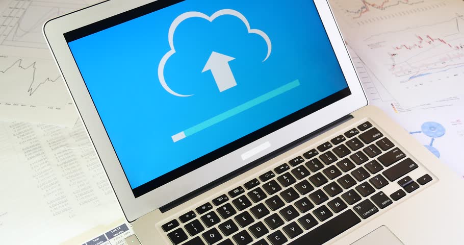 4k,Update The Informative Cloud,upload Progress,web Tech Background. Cg ...