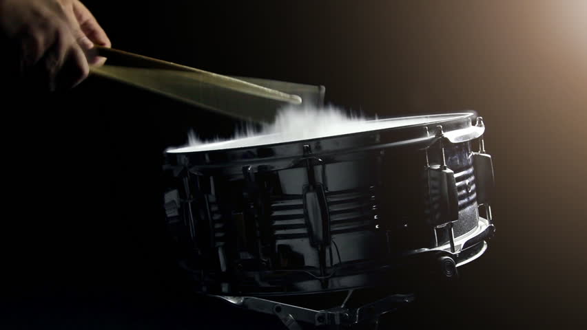 Stock Video Clip of Video drum sticks hit on the snare | Shutterstock