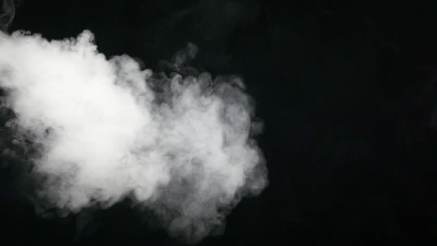 Animated Smoke Filling Up Whole Screen Against Transparent Background ...