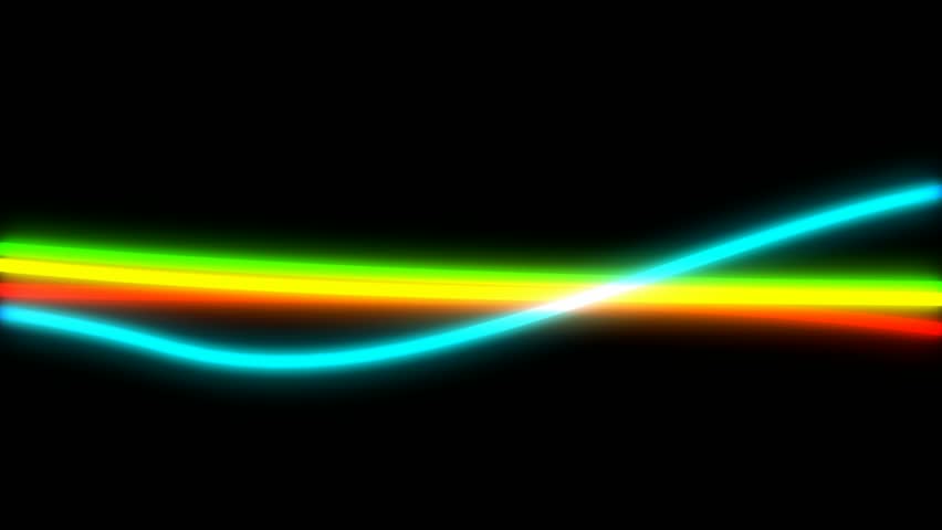 Neon Glowing Lights Stock Footage Video (100% Royalty-free) 2833777 ...