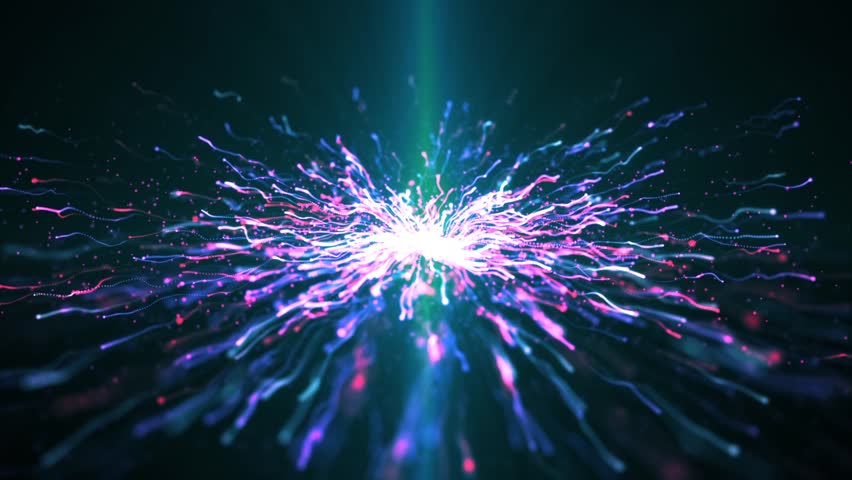 Particle Explosion, Nebula Motion Effect, Stock Footage Video (100% ...