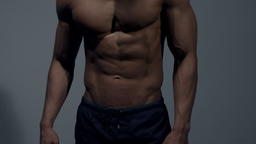 Side View Of Man Doing Arm Lifts Stock Footage Video 3074005 | Shutterstock