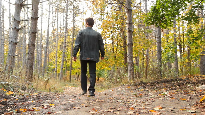 A Man Taking a Walk Stock Footage Video (100% Royalty-free) 2874127 ...