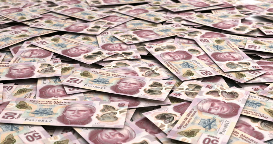 Stack Of Mexican Pesos Stock Footage Video 8517952 | Shutterstock