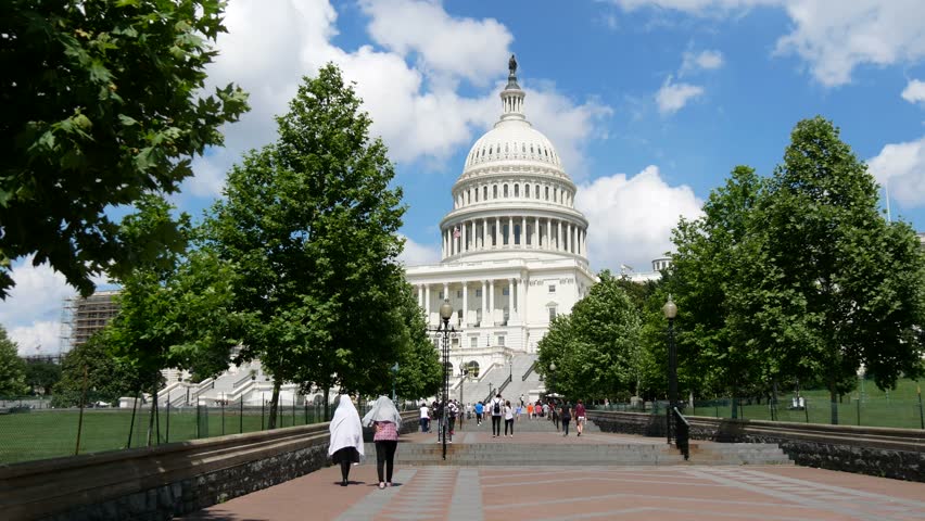 WASHINGTON, DC - OCT. 3, 2016: US Capitol Grounds Area Closed. Restored ...