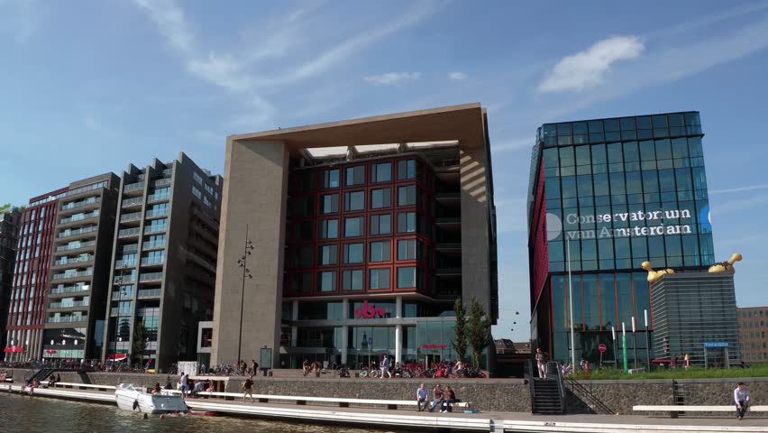 Amsterdam Conservatory and Library - Stock Footage Video (100% Royalty ...