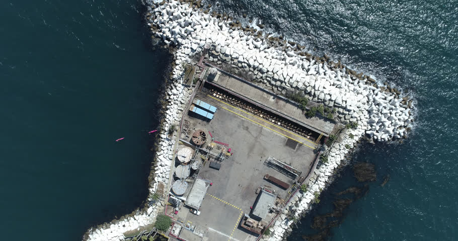 Stock video of aerial 4k source rincon island off | 29304817 | Shutterstock