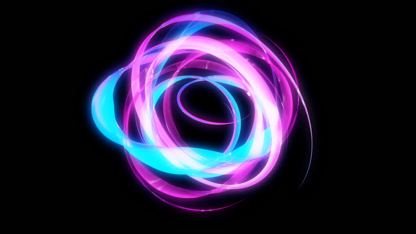 Glowing Circular 3D UI Element With Alpha Channel. Illuminated Geometric Circle And Sphere ...