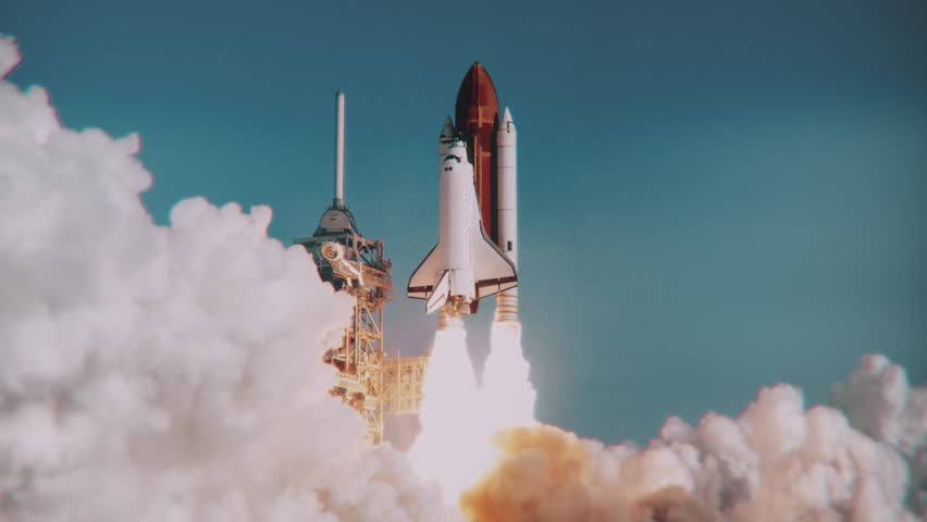 Space Shuttle Launch. 3D Animation. Stock Footage Video 7118395 ...