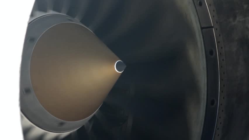 Slow Spinning Jet Engine Turbine Stock Footage Video (100% Royalty-free ...