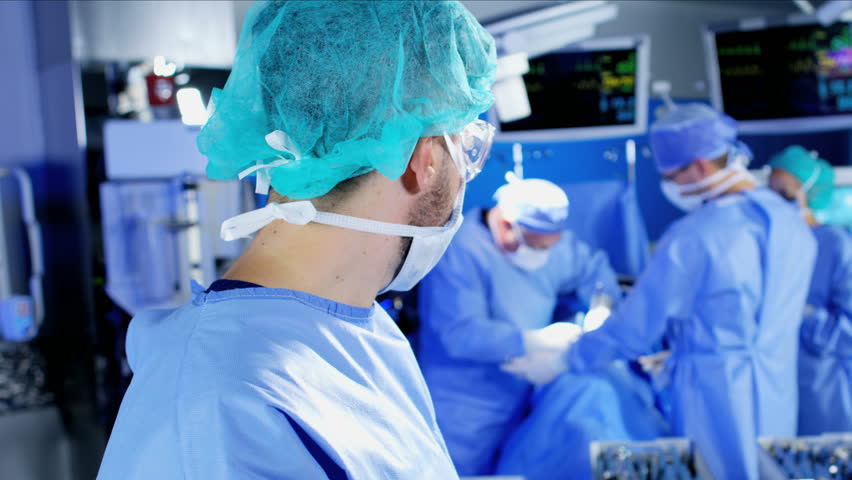 Portrait Female Trauma Nurse Wearing Full Surgical Scrubs Smiling ...