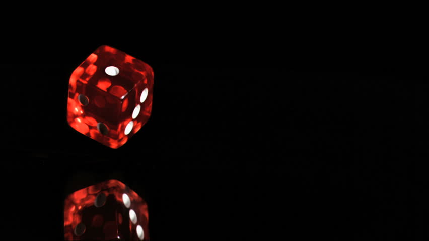 One Red Dice in a Stock Footage Video (100% Royalty-free) 3042277 ...