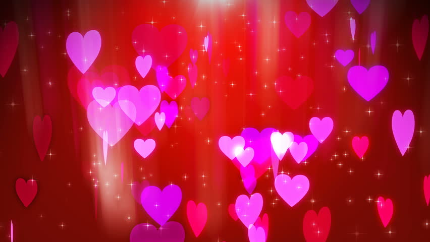 Explosive Red Hearts Bursting Loop Stock Footage Video 1614910 ...