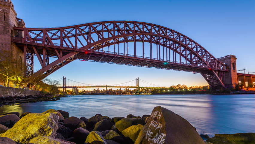 Aerial View Of Manhattan Bridge Gates New York City Stock Footage Video ...