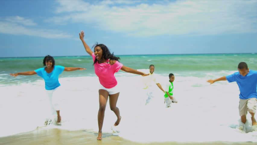 Stock video of african american family spending summer holiday ...