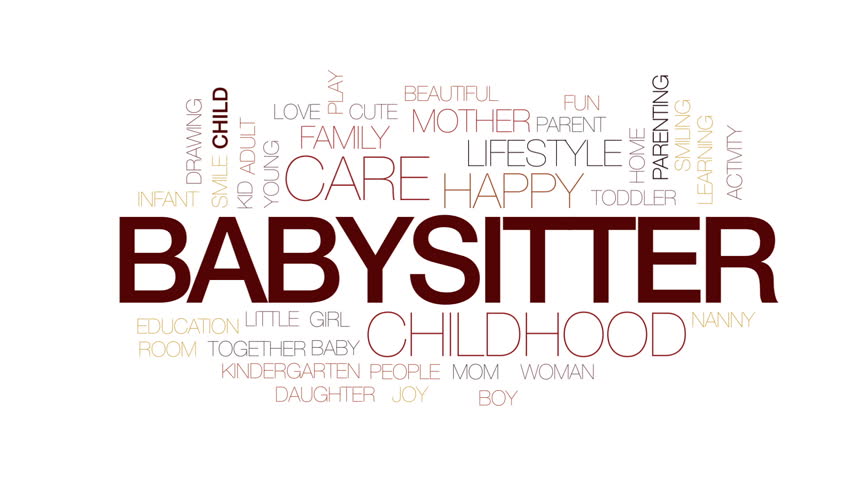 Babysitter Animated Word Cloud, Text Stock Footage Video (100% Royalty ...