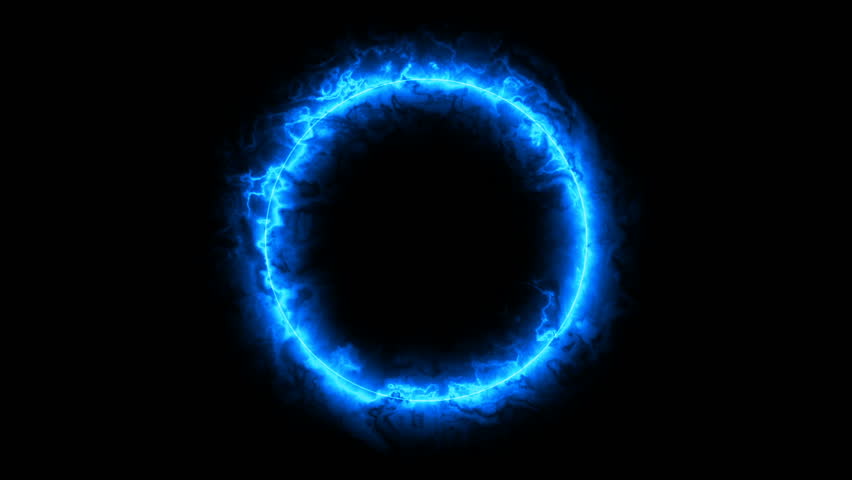 Fire And Ice Ring Magic Animation. Plasma Alpha Transparent Ring. Two ...