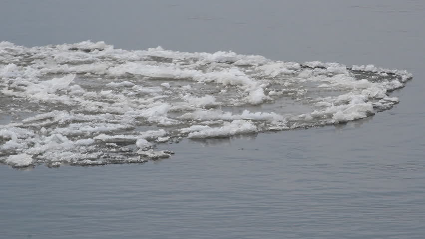 Floating Ice On River Stock Footage Video (100% Royalty-free) 3140947 ...