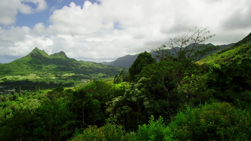 Fog And Clouds Over Mountains, Wudang Mountains, Hubei, China. Time ...