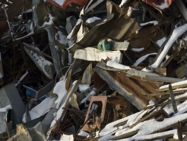 Scrap Metal and Household Waste Stock Footage Video (100% Royalty-free ...