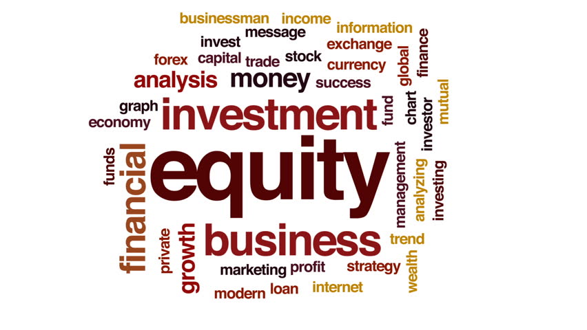 Stock video na téma Equity Animated Word Cloud, Text (100% bez ...