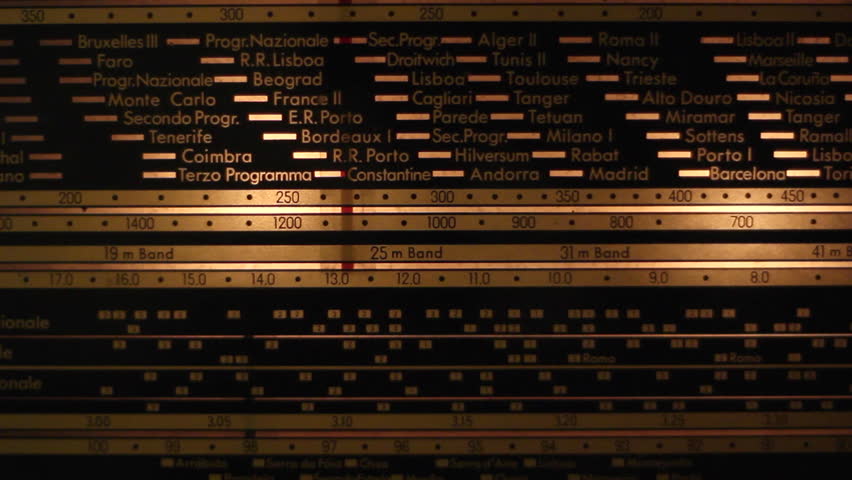 Vintage Old Radio Tuning Channel Stock Footage Video (100% Royalty-free ...