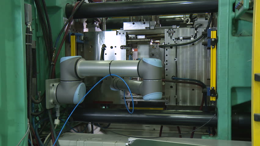 Automated Production of Plastic Parts Stock Footage Video (100% Royalty ...