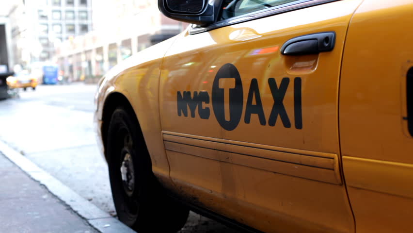 NEW YORK CITY, NEW YORK - CIRCA 2016: Parked Taxi Cab Waiting For ...