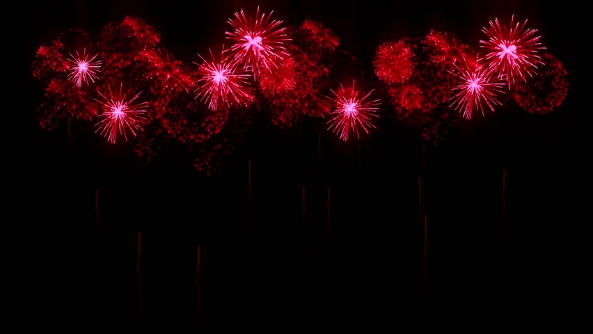 Red Fireworks Wallpaper