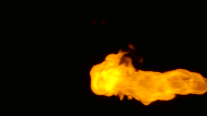 Fire Flame Bursting in One Stock Footage Video (100% Royalty-free ...