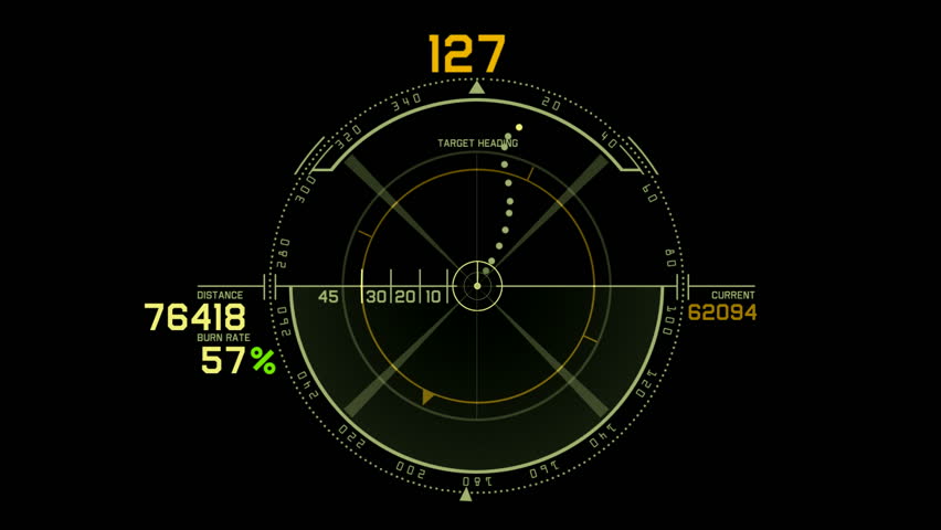 Futuristic High Tech Control Panel Displaying A Speedometer And ...
