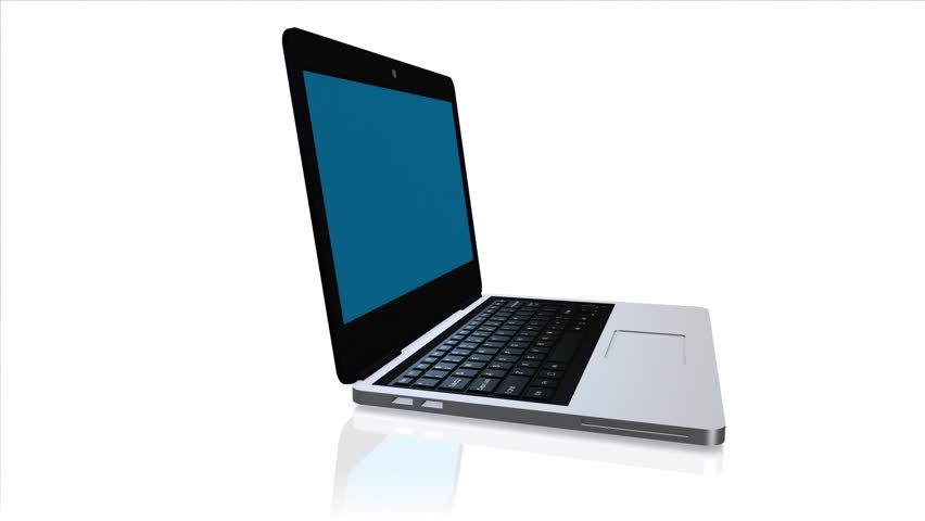 Camera Rotating Around the Laptop Stock Footage Video (100% Royalty ...