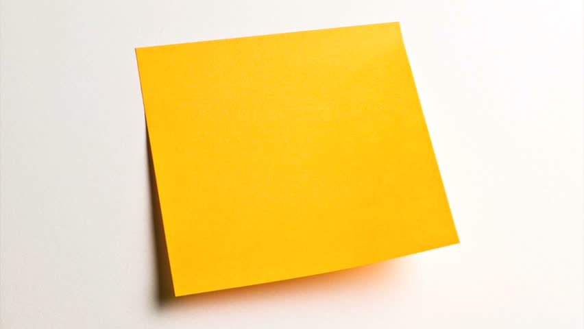 Postit Note Paper Video de stock (totalmente libre de regalías) 3414887 ...