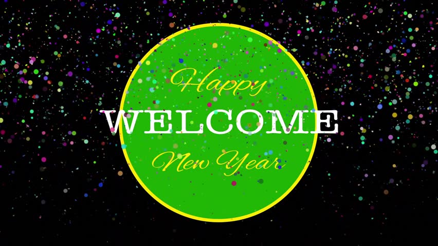 Welcome and Happy New Year Stock Footage Video (100% Royalty-free ...