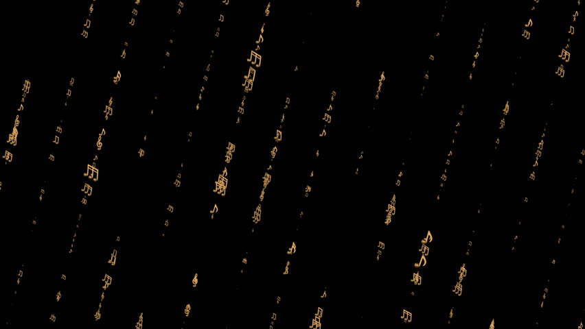 Stock Video Clip of gold streams from flying notes. elegant screensaver ...