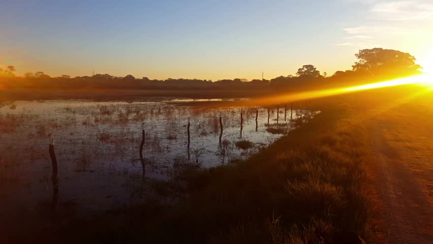 Sunset landscape in the nature preserve image - Free stock photo ...
