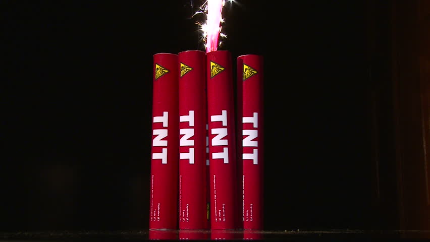 Burning of Tnt Explosives with Stock Footage Video (100% Royalty-free ...