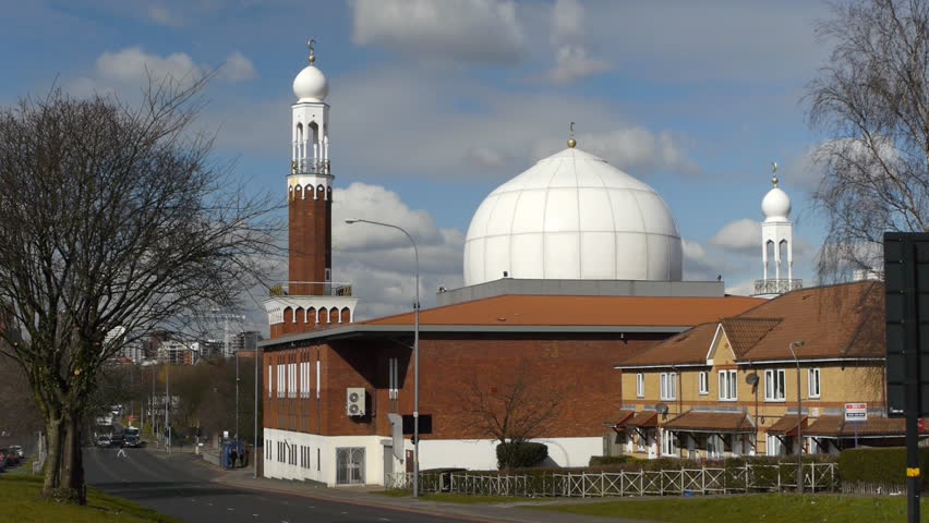 Birmingham Central Mosque. Birmingham Central Stock Footage Video (100% ...