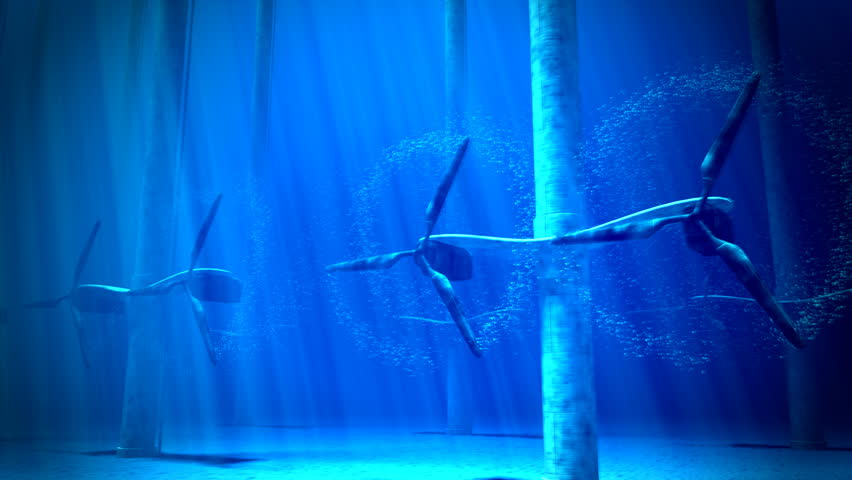 Stock video of tidal stream energy (tidal energy or | 3633197 ...