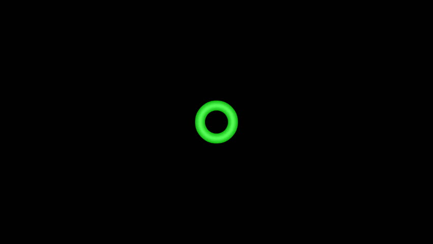 Green Number Zero Falling On Black Background In Slow Motion Stock ...