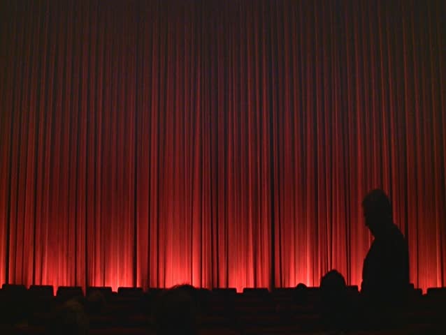 Red Curtain in Cinema Stock Footage Video (100% Royalty-free) 393967 ...