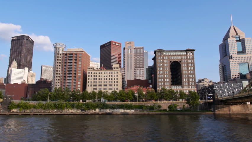 The Iconic Pittsburgh Skyline as Stock Footage Video (100% Royalty-free ...