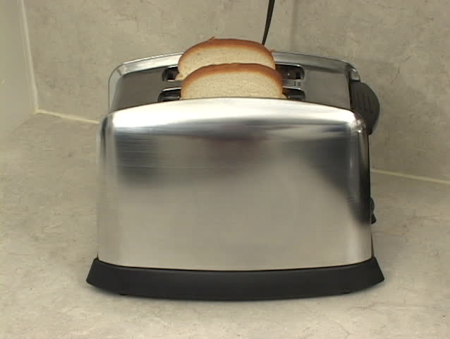 Pop up Toaster Ejecting Toast Stock Footage Video (100% Royalty-free ...
