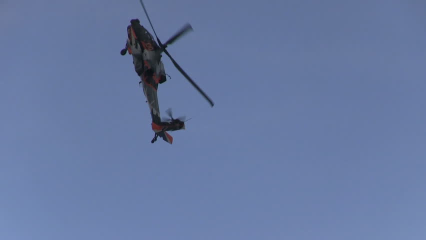 Rhino Hanging Upside Down And Being Airlifted By Helicopter In A Rhino ...