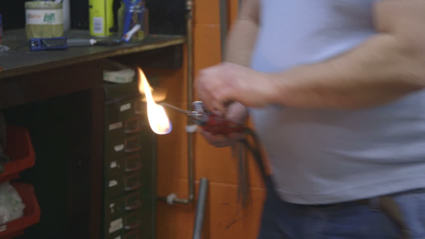 Man Lighting Blow Torch and Stock Footage Video (100% Royalty-free ...