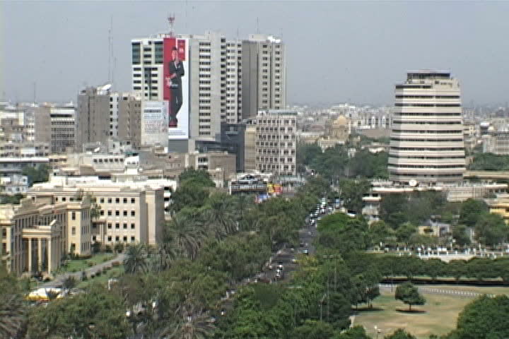 Tall Apartment Buildings In Karachi In Karachi, Pakistan วิดีโอสต็อก ...