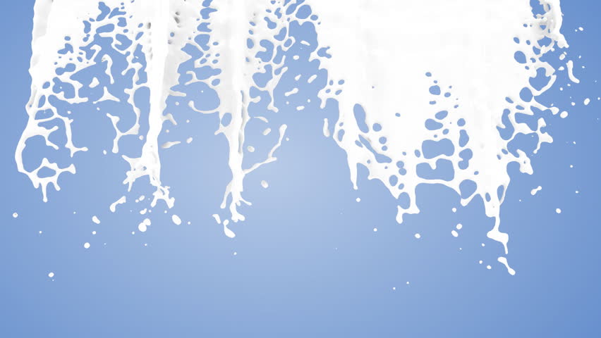 Milk Falling On Blue Background, Stock Footage Video (100% Royalty-free ...