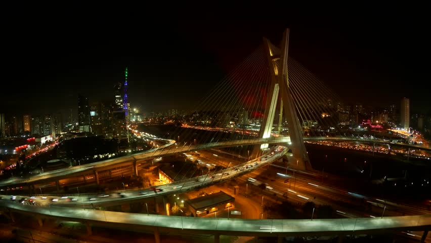 Night time Cityscape of Sao Paulo, Brazil image - Free stock photo ...