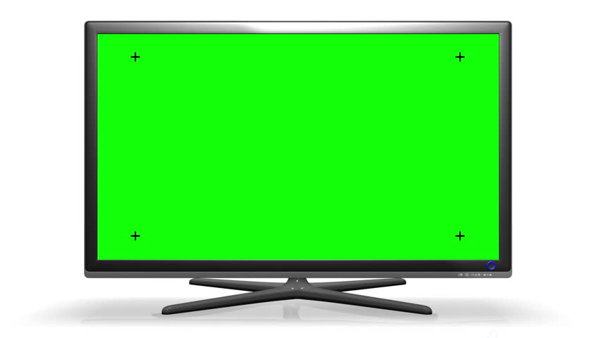 Flat Tv Screen - Green Stock Footage Video (100% Royalty-free) 4421117 ...
