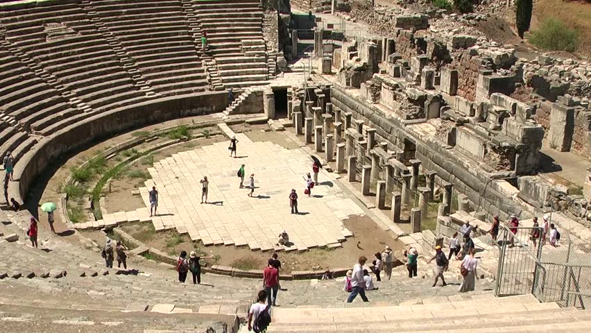 Anfi Theatre of Ephesus (efes) Stock Footage Video (100% Royalty-free ...